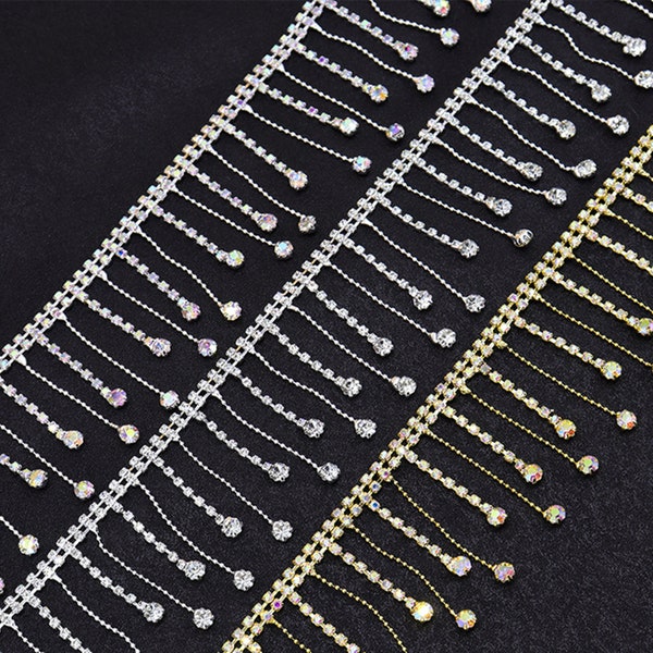 Rhinestone Trim - Etsy