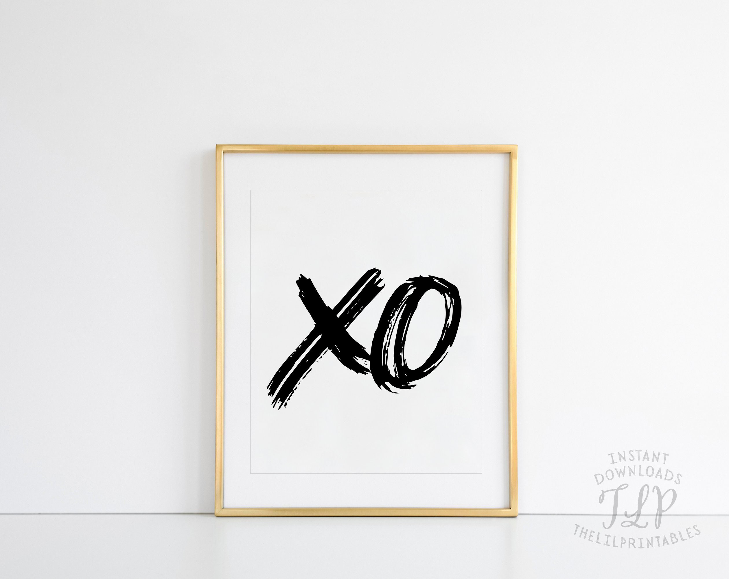 XO Printable, Typography Printable, Beauty Room Decor , Teen Wall Art ...