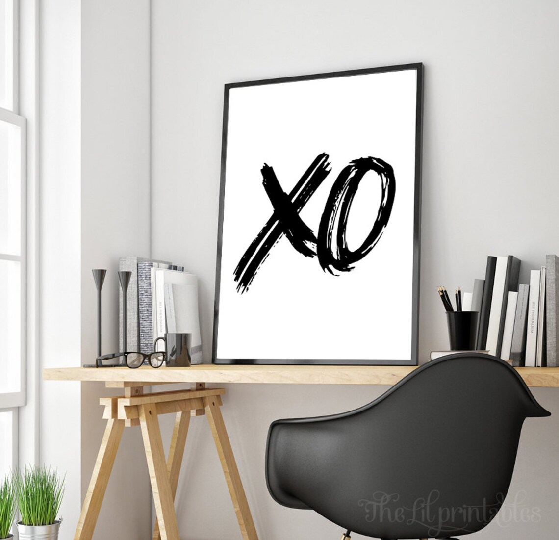 XO Printable, Typography Printable, Beauty Room Decor , Teen Wall Art ...