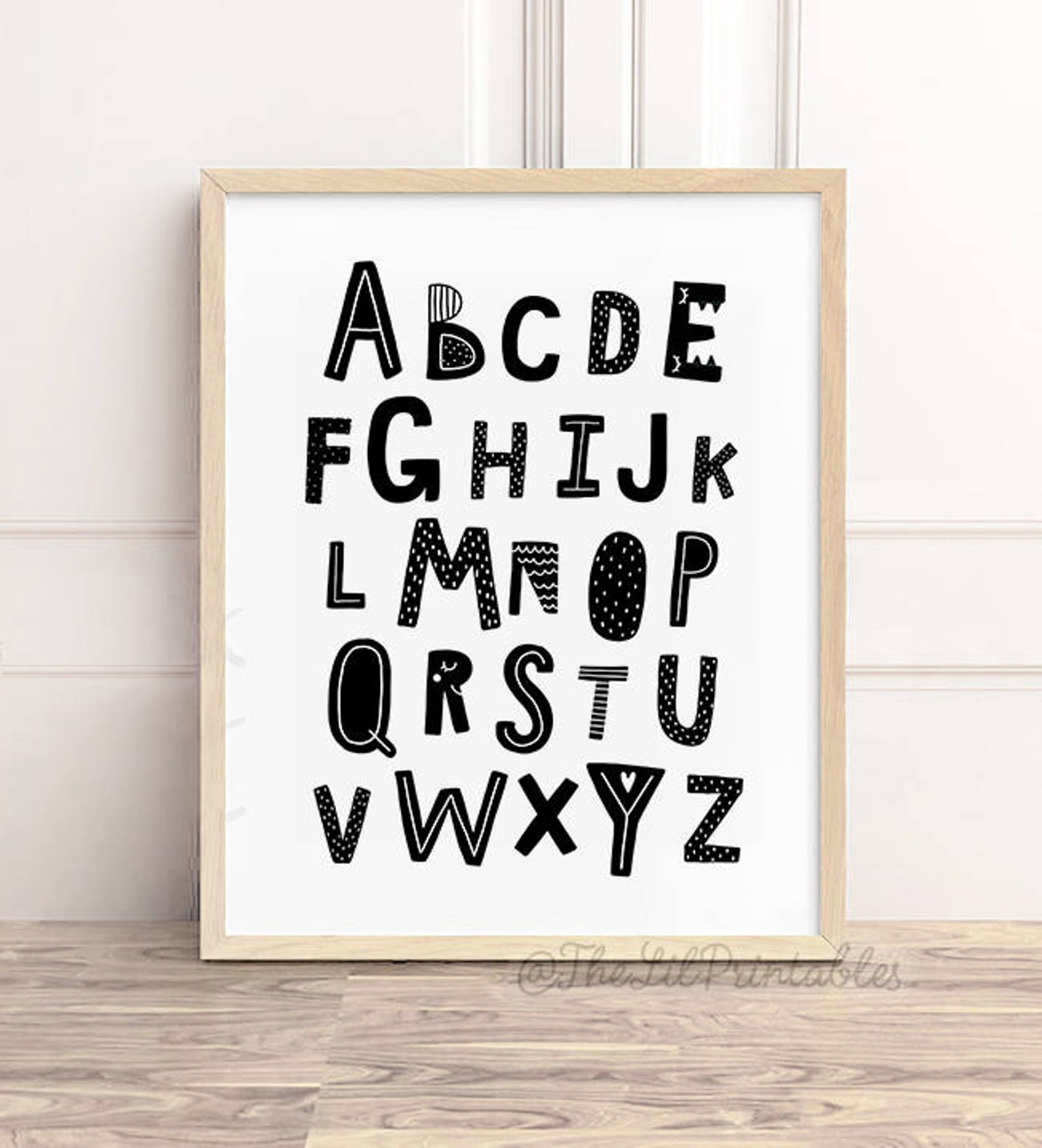 Alphabet Print Alphabet Kids Room Print Kids Room Decor | Etsy