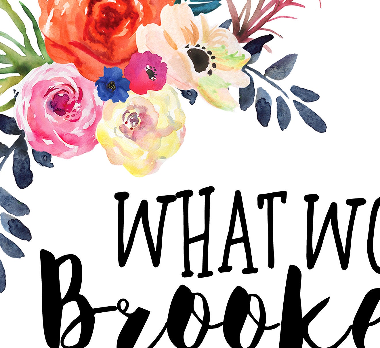 What Would Brooke Davis Do Printable, One Tree Hill Printable, Brooke ...