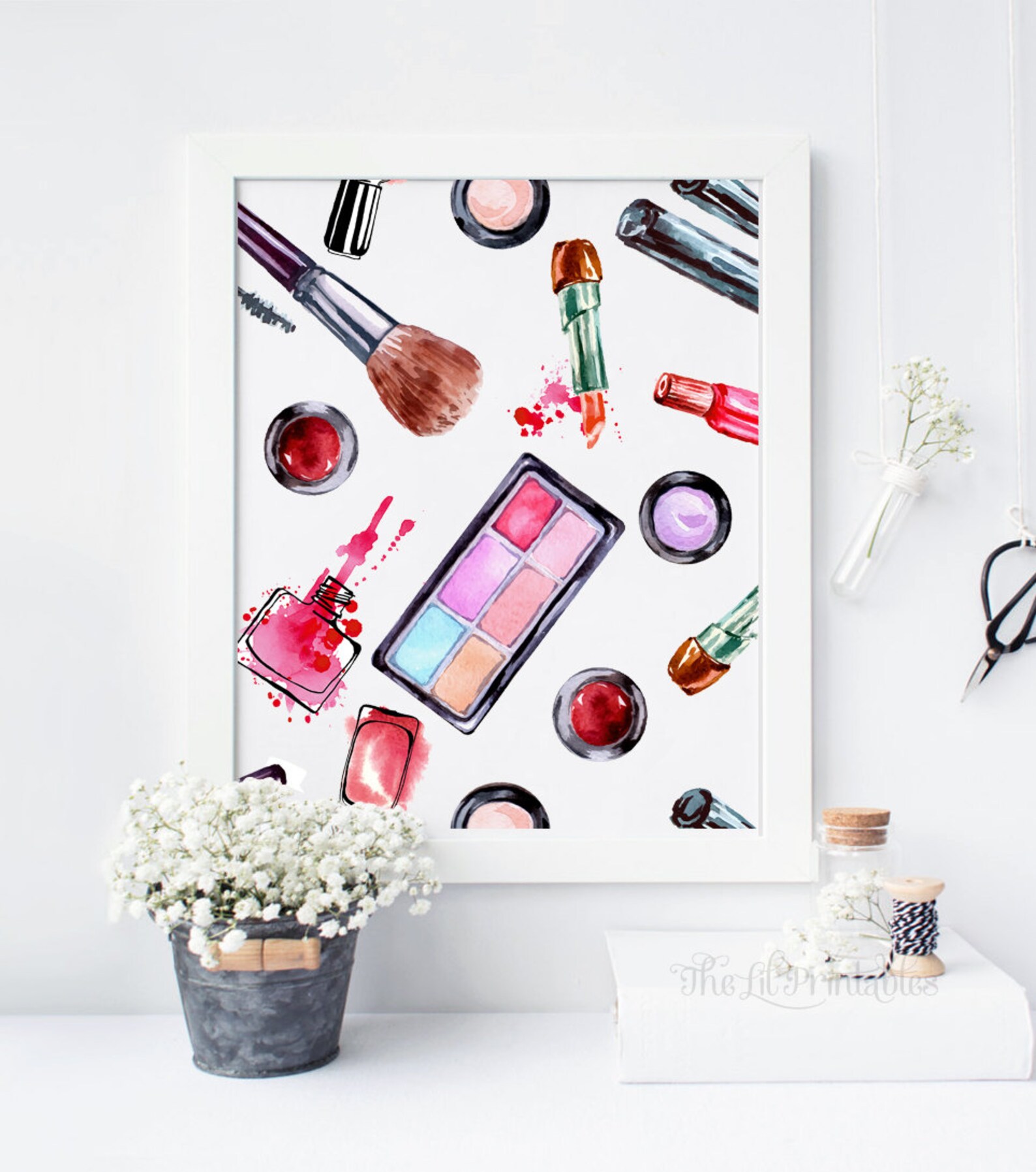 Buy Makeup Printable, Cosmetic Wall Art, Beauty Room Wall Art, Teen ...