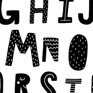 Alphabet Print, Alphabet Kids Room Print, Kids Room Decor, Baby Room ...