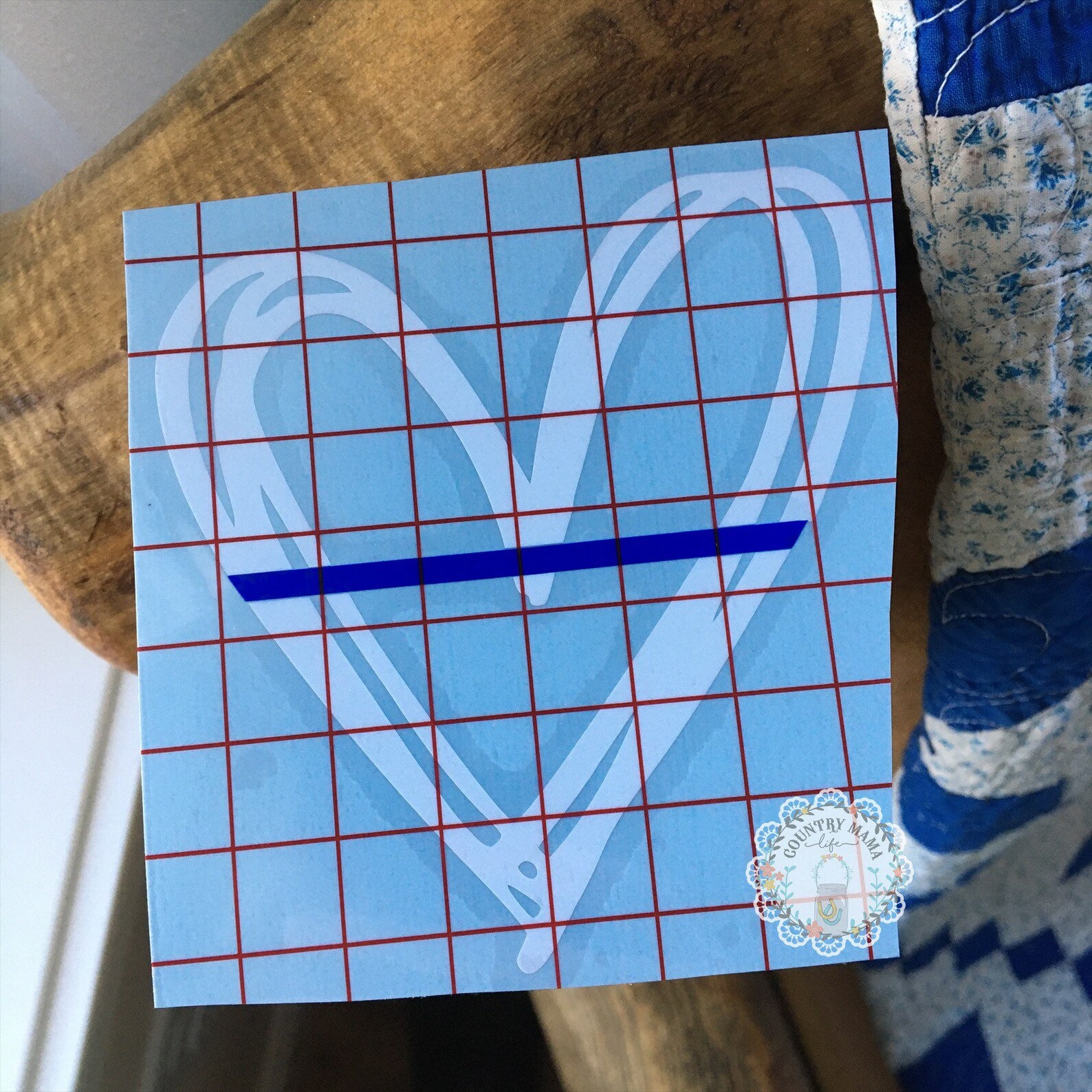 Thin Blue Line Heart Decal Back the Blue LEOW - Etsy