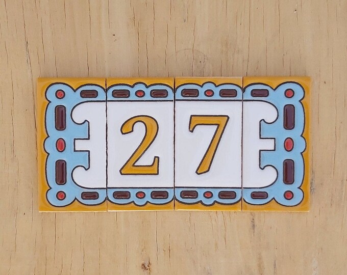 Handmade Ceramic Numbers and Letters - Enamelled in Spain - "Ágata ...