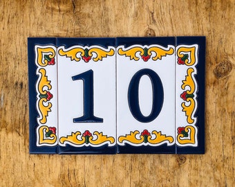 Ceramic Tile Numbers and Letters - Etsy UK