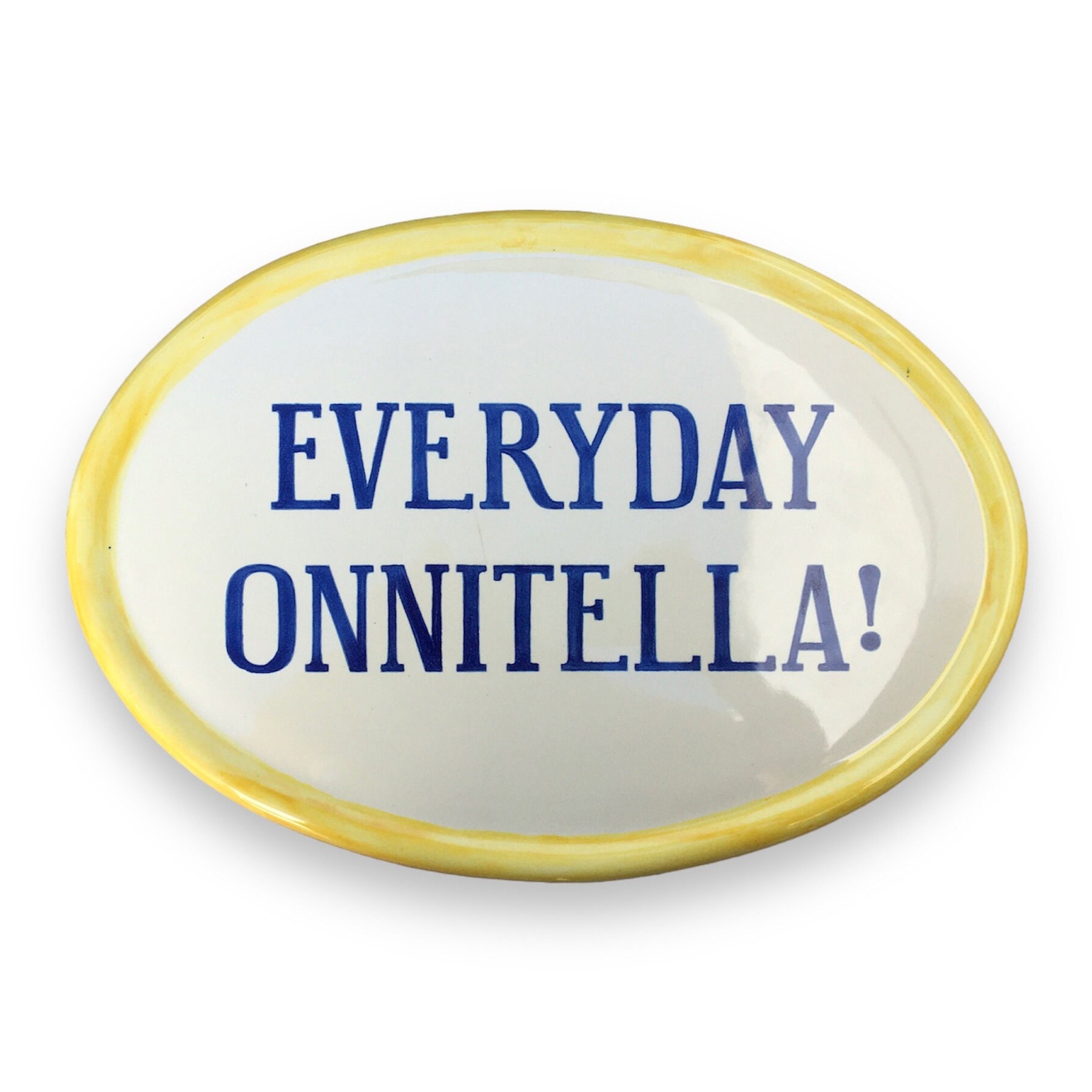 Oval Ceramic Sign 28 Cm 11 Handmade Custom Ceramic, Ceramic Tile ...