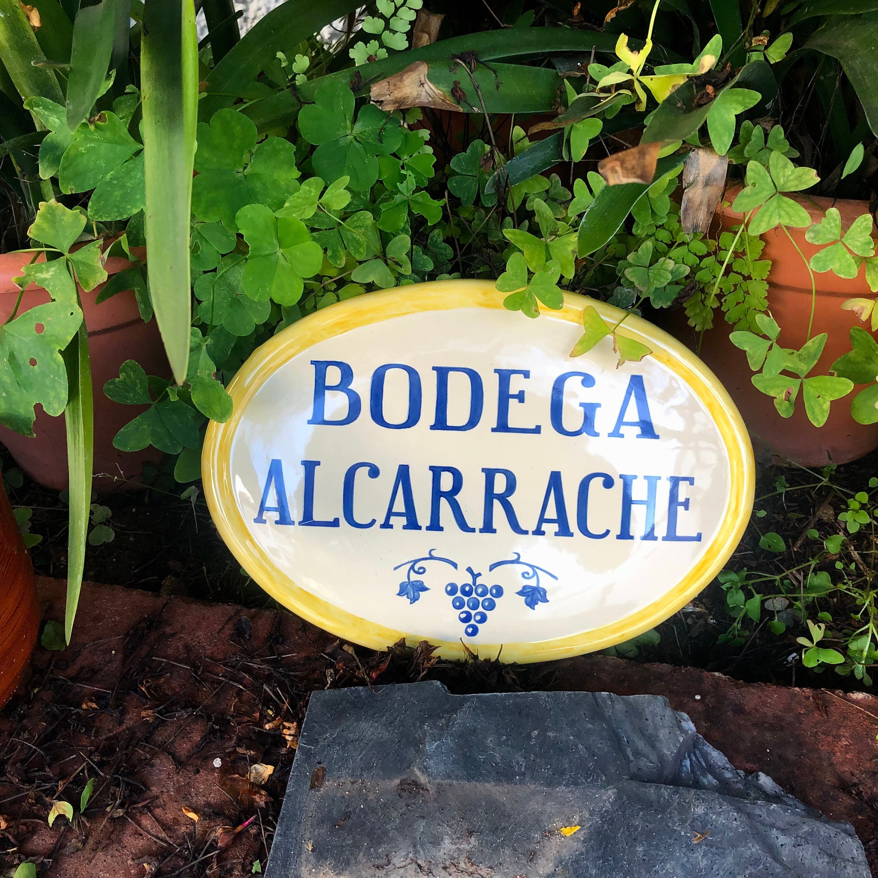 Oval Ceramic Sign 28 Cm 11 Handmade Custom Ceramic, Ceramic Tile ...