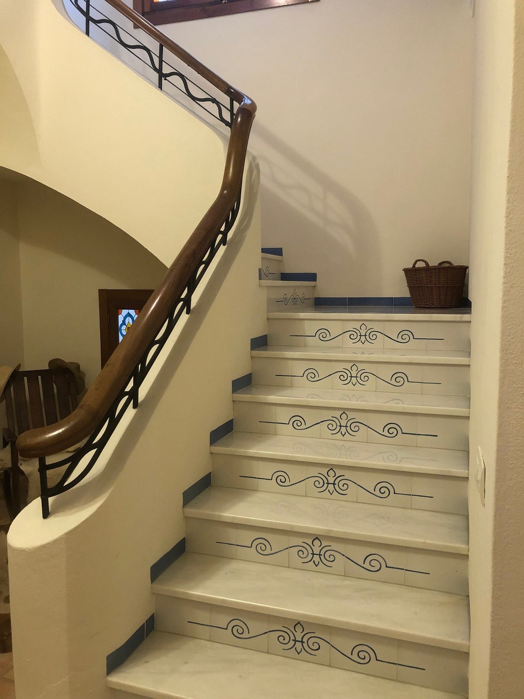 5 Ceramic Tiles for Stairs per Step, Handmade in Spain Spanish Ceramic ...