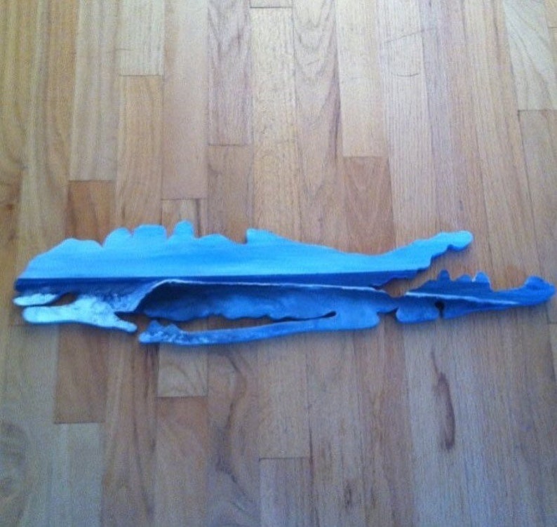 Blue Sky Wave Woodcut - Etsy