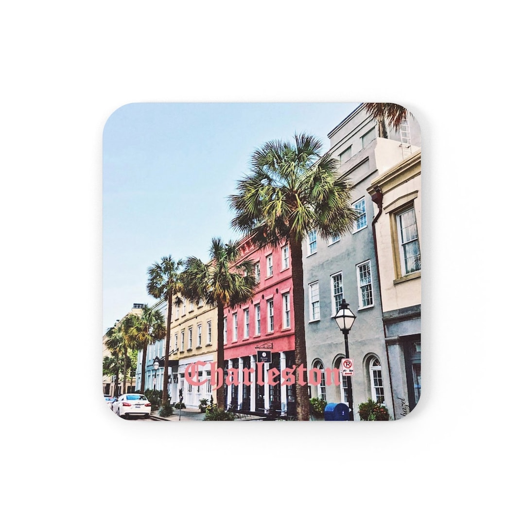 Rainbow Row, Charleston, Rainbow Row Coasters, Charleston, Charleston ...