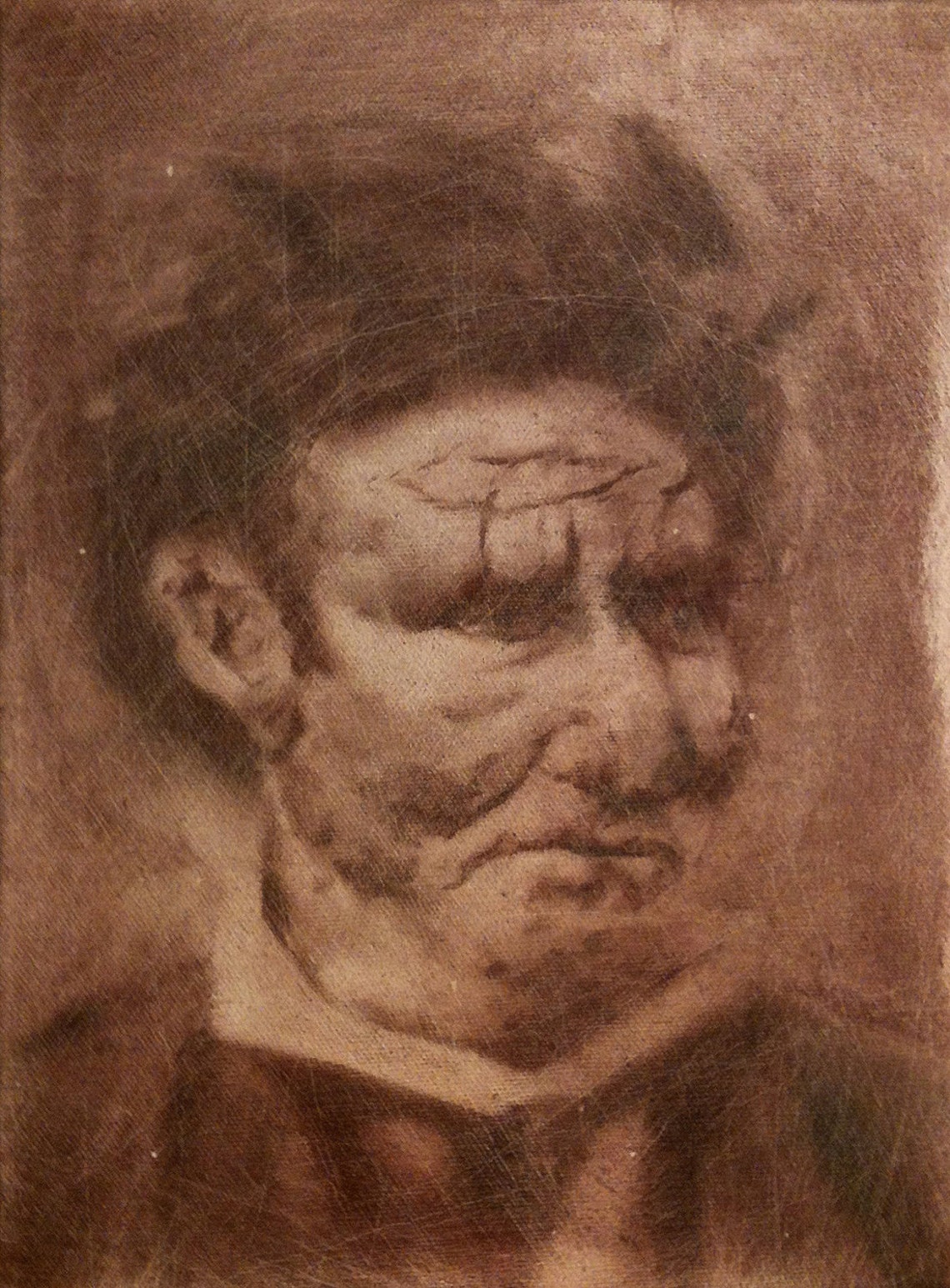 Creepy Portrait Oil Painting Horror Surreal Macabre | Etsy