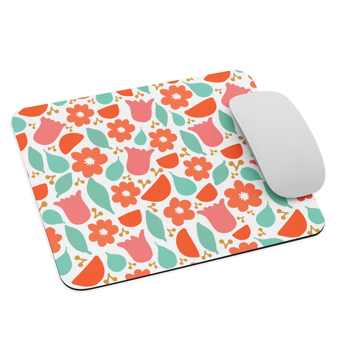 Floral Pattern Mouse Pad, Pretty Desk Accessory - Etsy