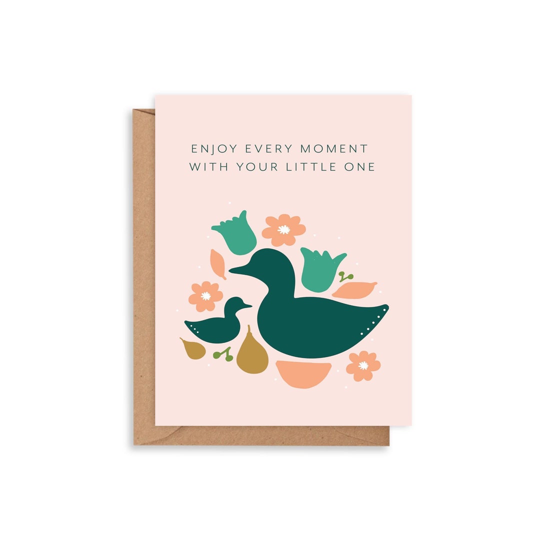 Baby Card, New Mom Card, New Baby Card, Maternity Leave Card, Baby and ...