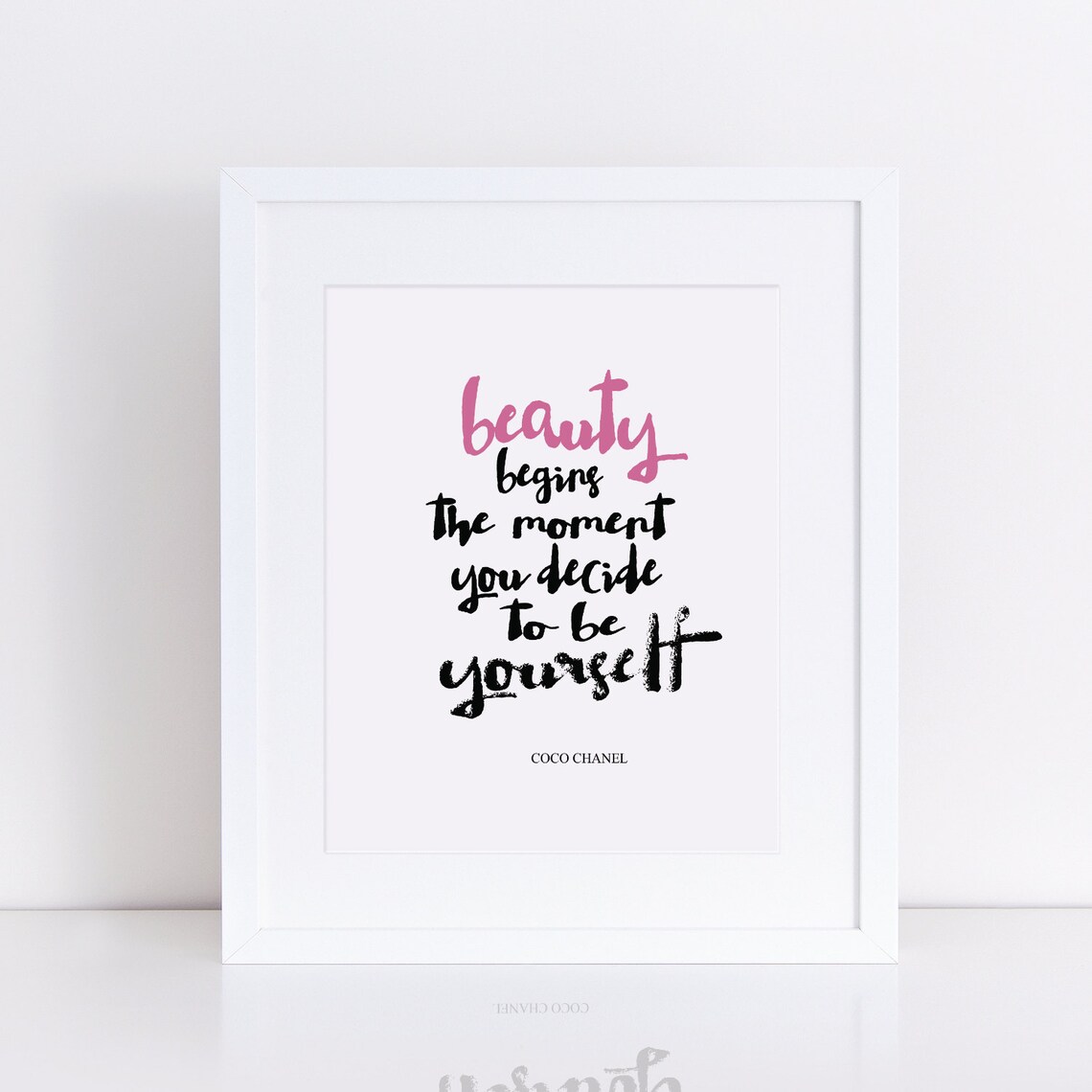 Coco Chanel Quote, Printable Art, 8x10 Printable, Beauty Art Quote ...