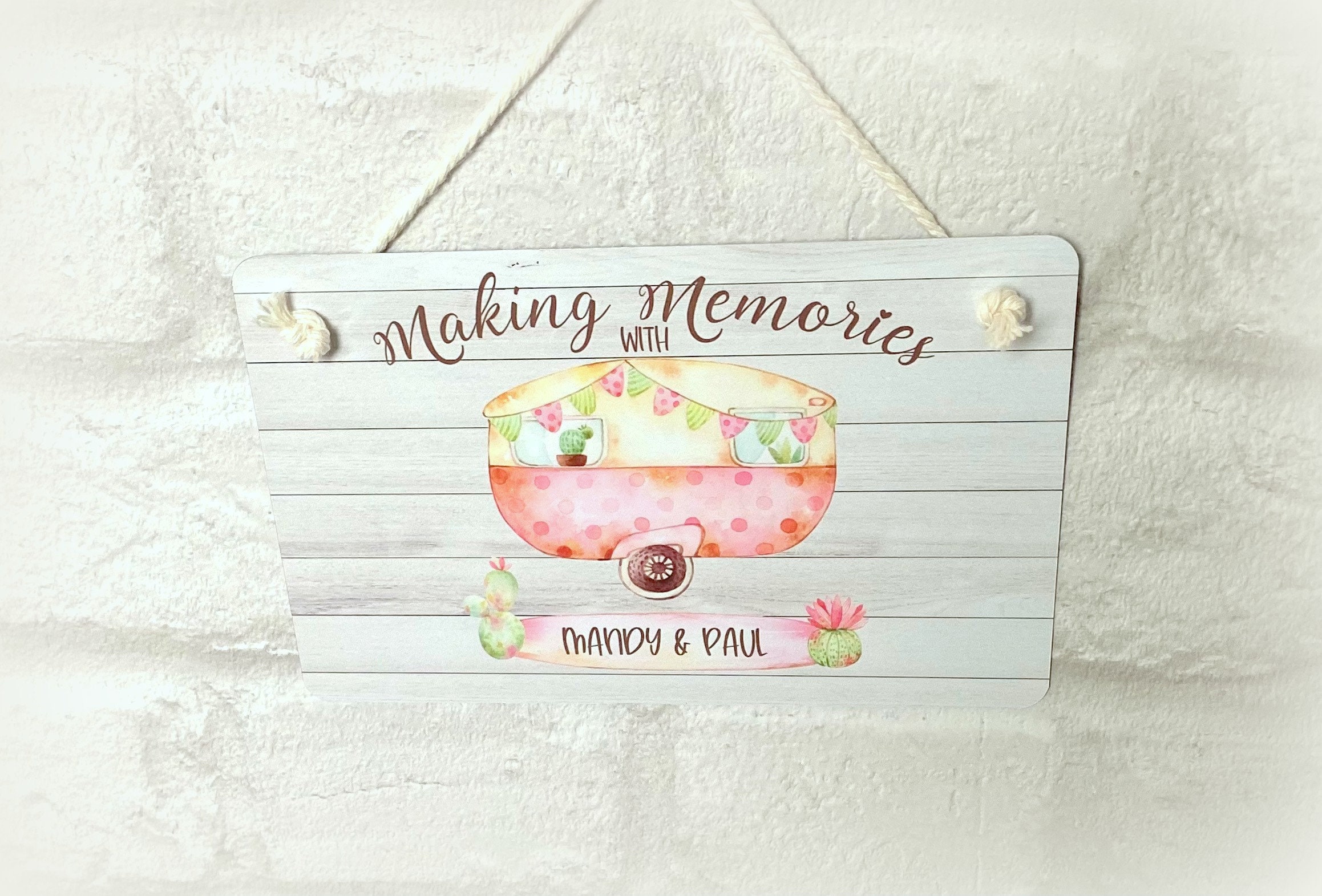 Personalised Caravan Camping Camper Plaque Hanging Sign - Etsy UK