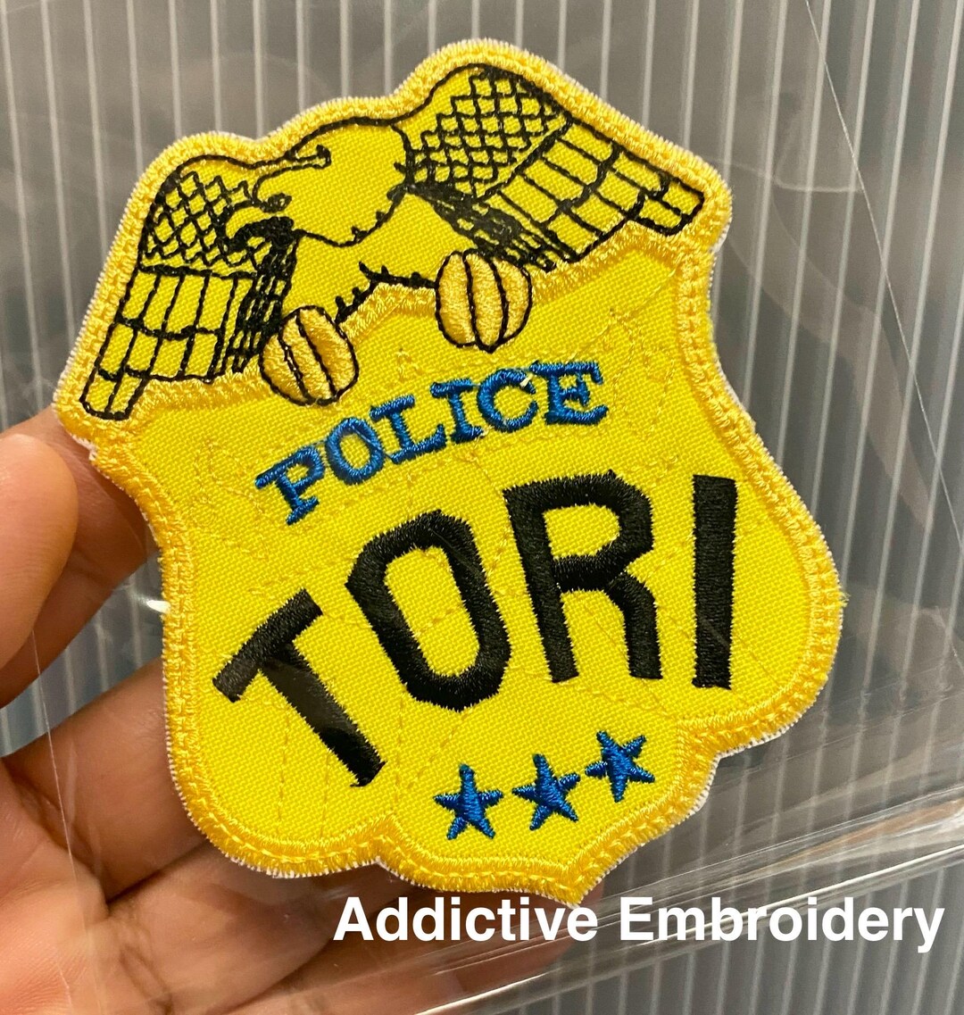 Police Officer Custom Personalized Iron on Patch Embroidered Custom ...