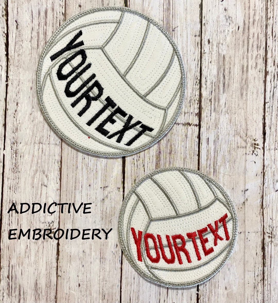 VOLLEYBALL Football Personalized Iron on Patch College Embroidered ...