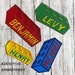 Custom Name Tag Personalized Iron on Patch Building Blocks Custom ...