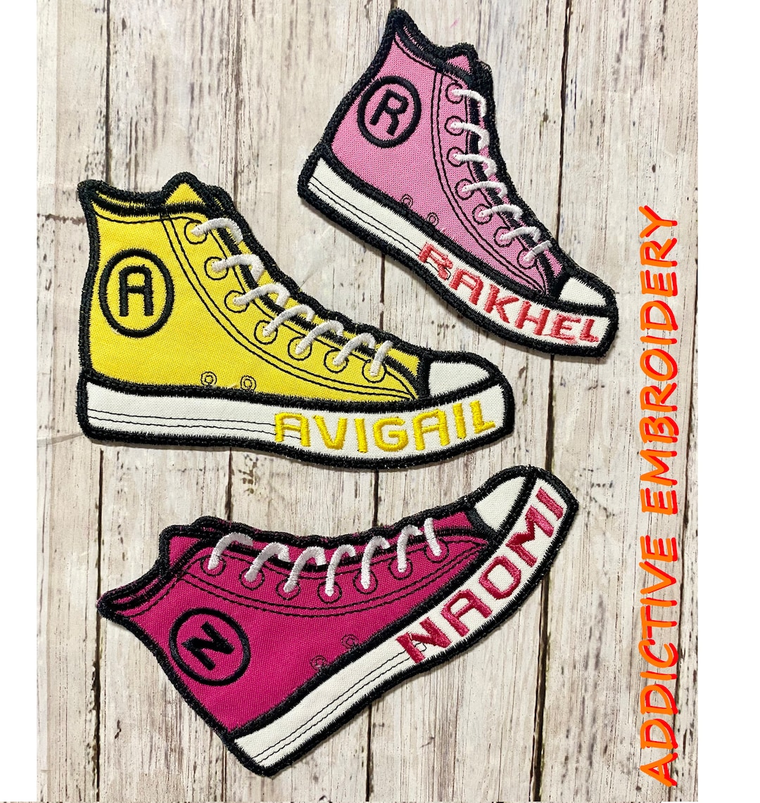 Custom Name Sneaker Shoes Personalized Iron on Patch Applique School ...