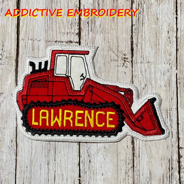Backhoe Applique - Etsy