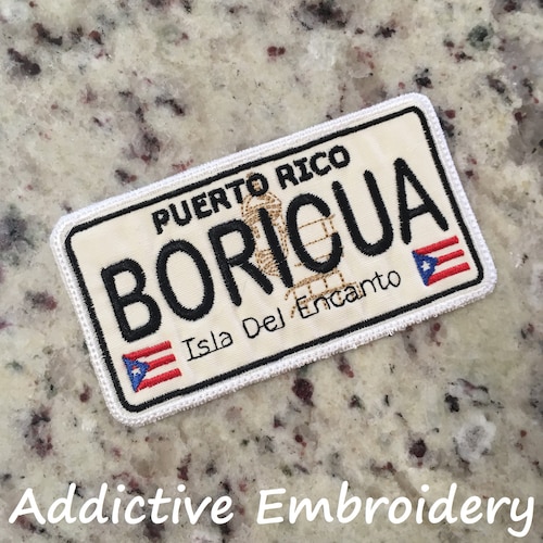 Puerto Rico License Plate PR Isla Del Encanto Boricua Iron on | Etsy