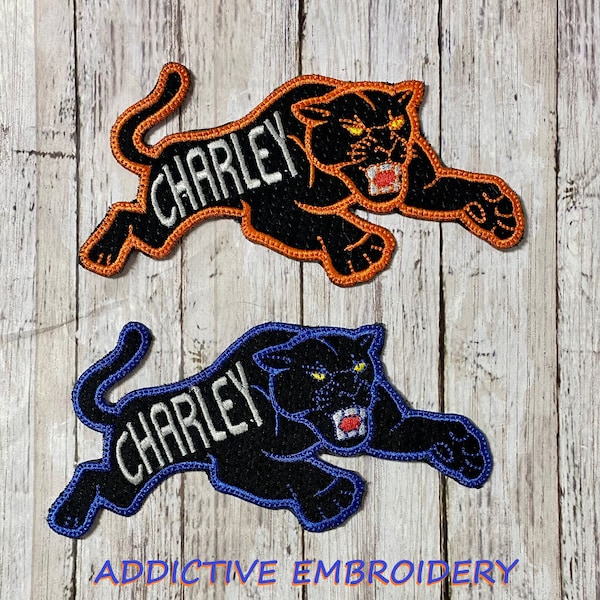 Panther Iron on Patch - Etsy