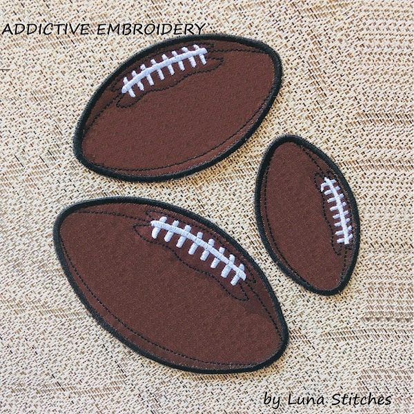 Embroidered Football - Etsy