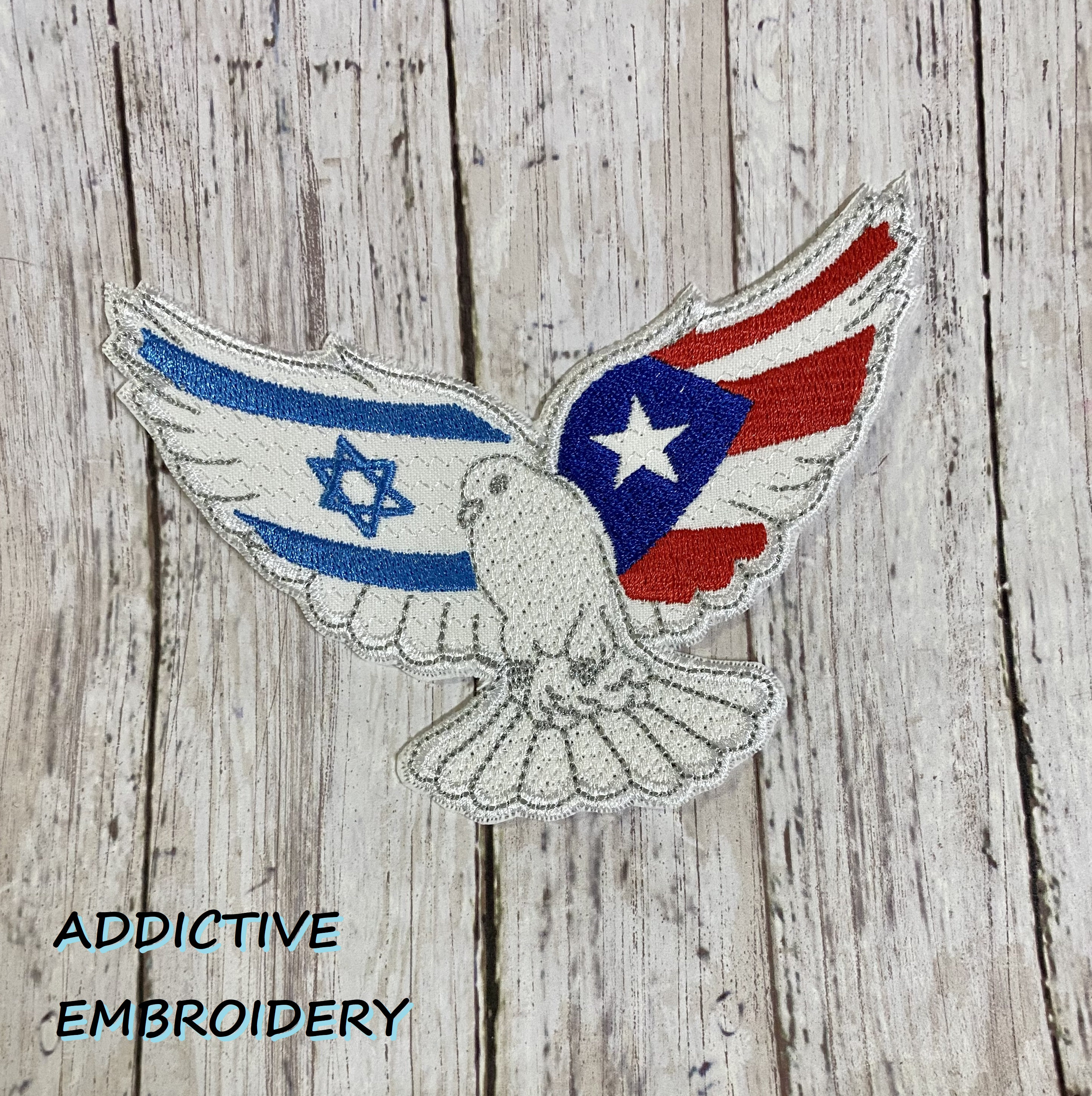Puerto Rico Flag Israel Peace Dove Paloma PR Isla Del Encanto Boricua ...