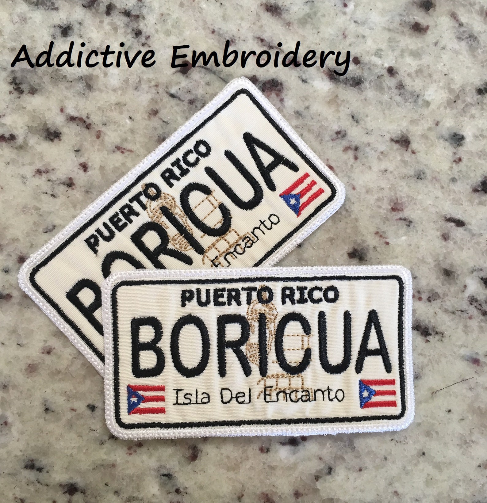 Puerto Rico License Plate PR Isla Del Encanto Boricua Iron on Patch ...