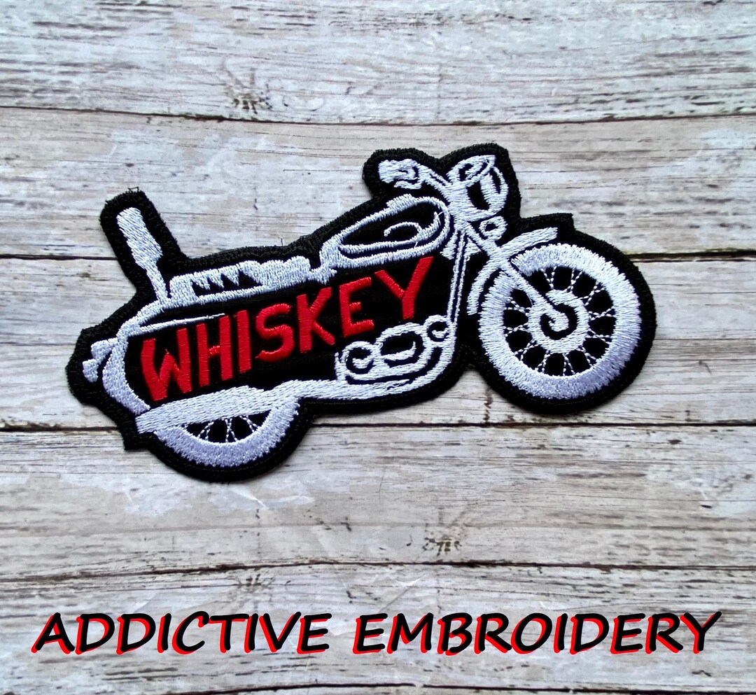 Motorcycle Bike Personalized Iron on Patch Embroidered Custom Name Tag ...