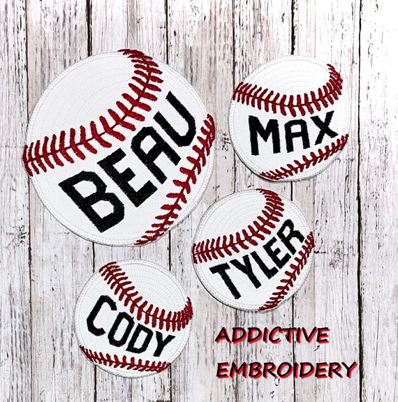 Baseball Personalized Iron on Patch College Embroidered Custom - Etsy