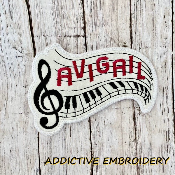 Embroidered Piano - Etsy