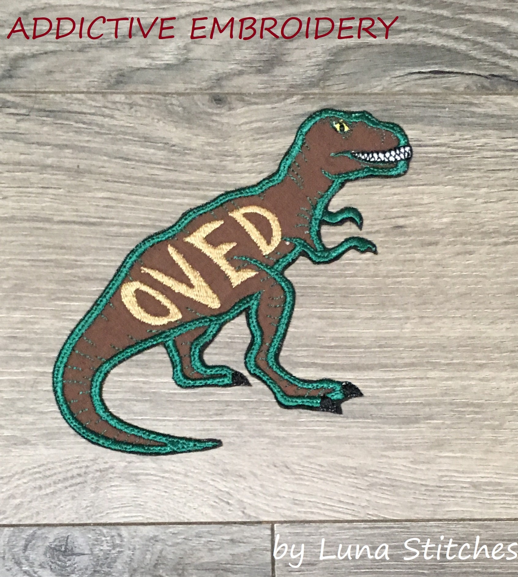 Tyrannosaurus T-rex Dinosaur Personalized Iron on Patch - Etsy