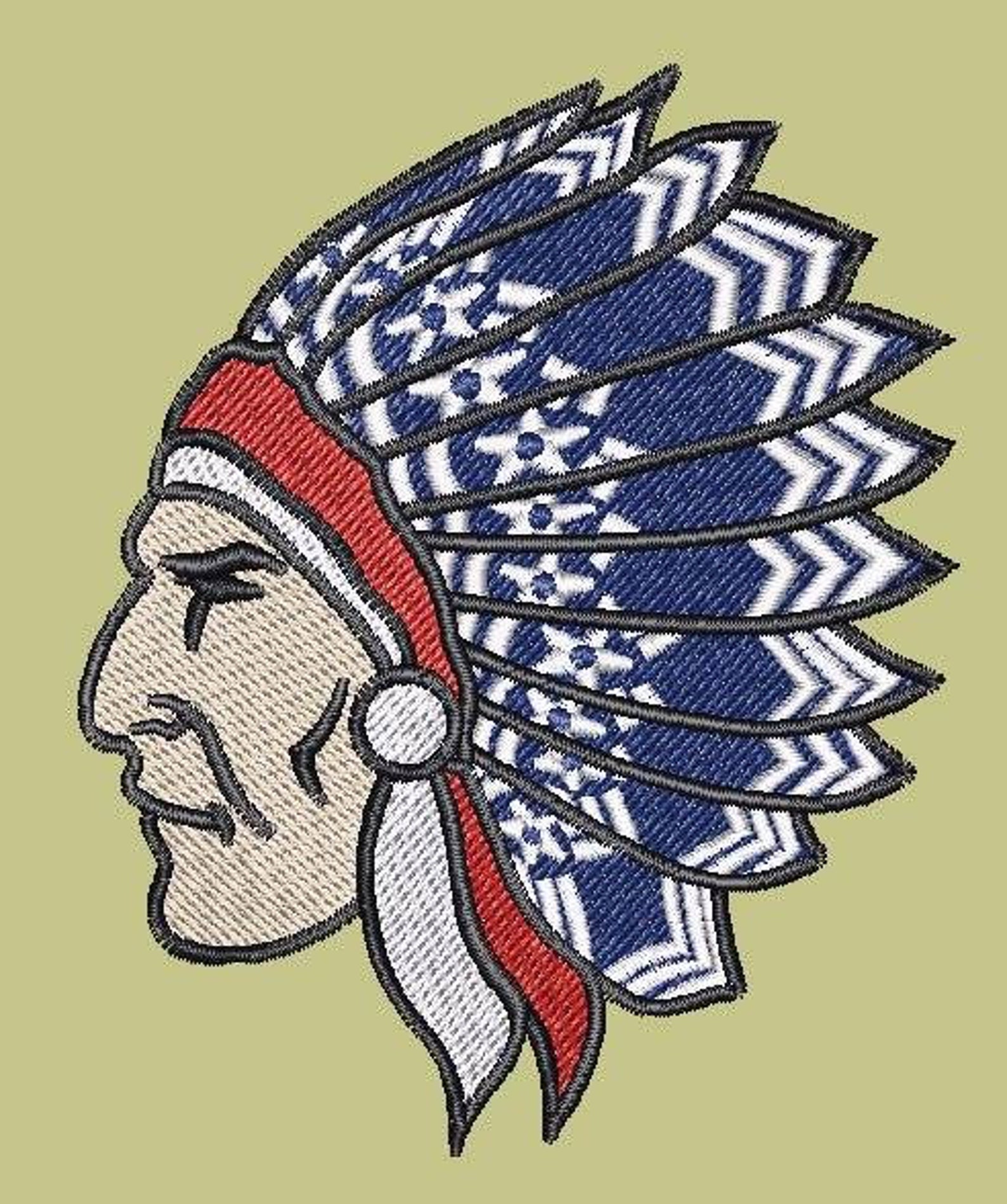 USAF Chief Stripe Headdress Embroidered Collared Polo Shirt | Etsy