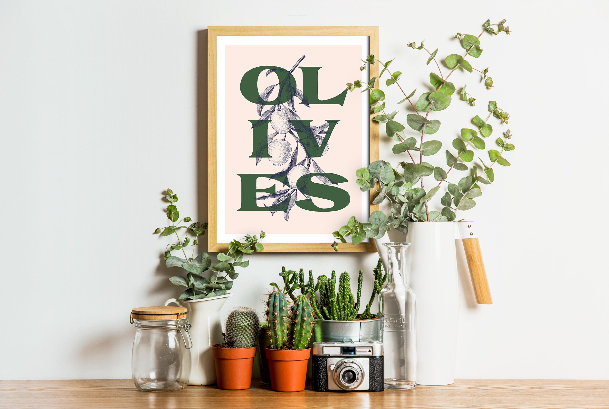 Olives Vegetable Vintage Digital Poster, to Be Downloaded and Printed ...