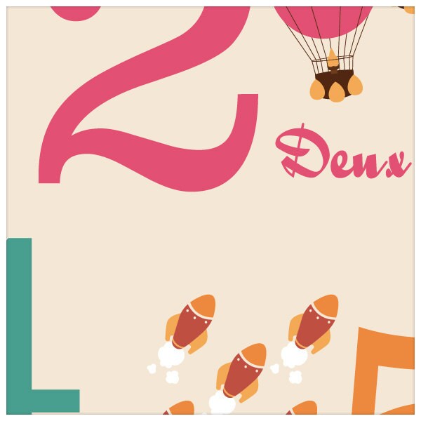 Poster Numbers 1 2 3 - Digital Poster to Download and Print - Children ...