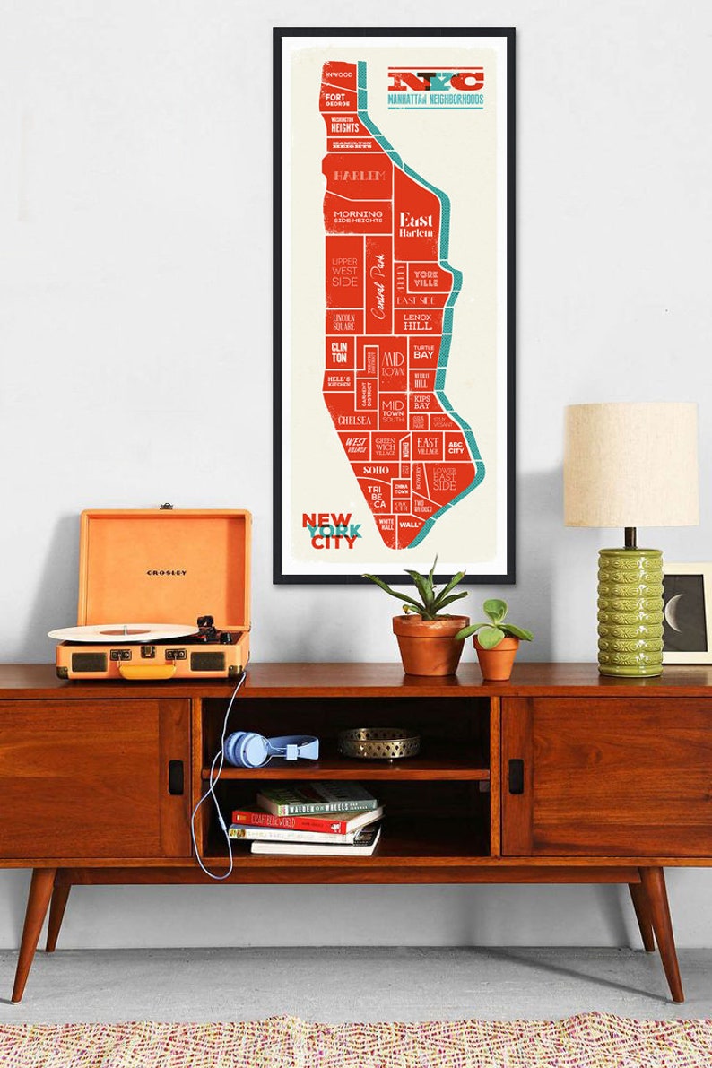 New York Poster NYC Manhattan Digital Art Poster | Etsy