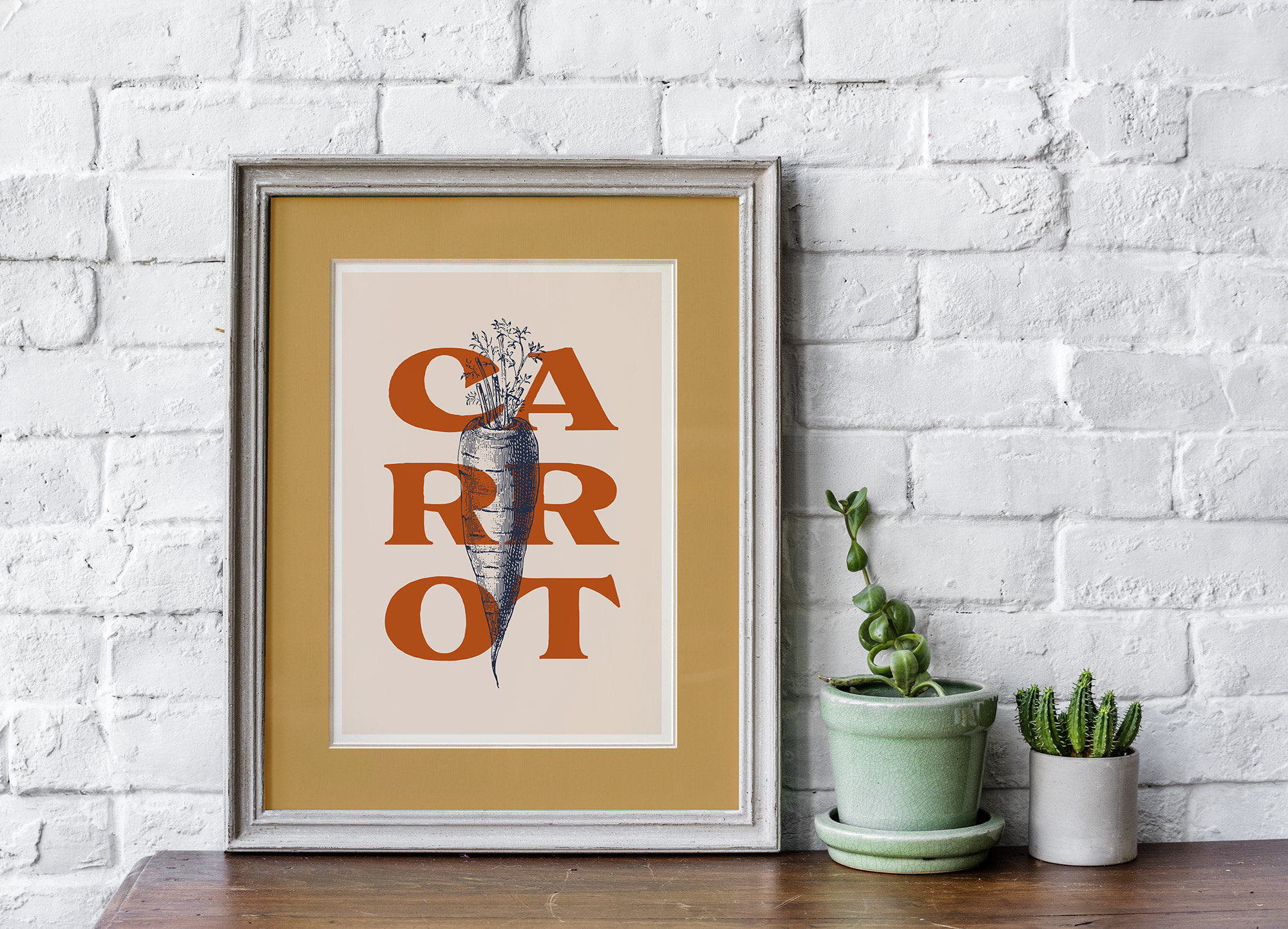 Carrot Vegetable Vintage Digital Poster, to Be Downloaded and Printed ...