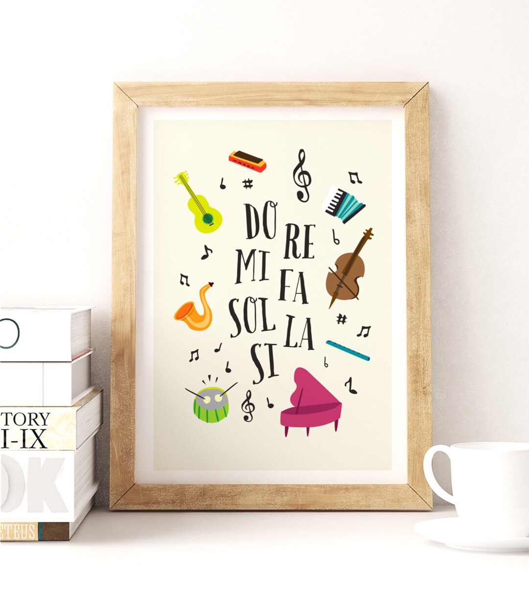 Music Poster - Musical Notes - Digital Poster to Download and Print ...