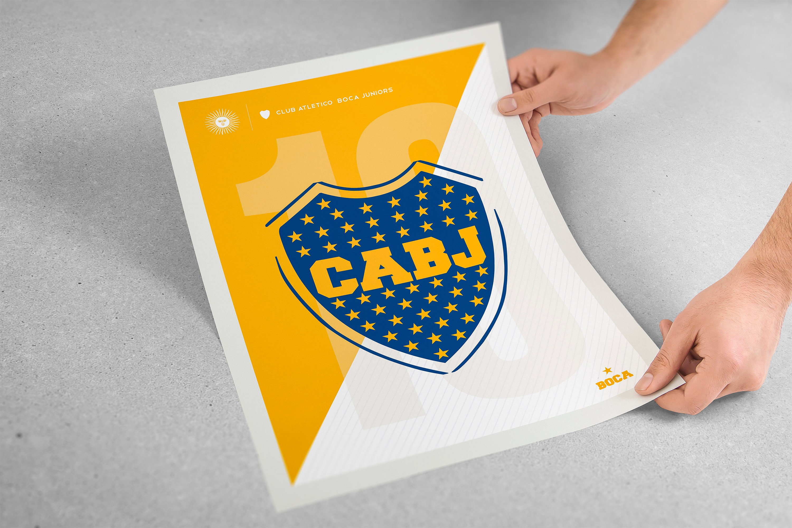 Boca Juniors Poster, Digital Print to Be Downloaded and Printed - Wall ...