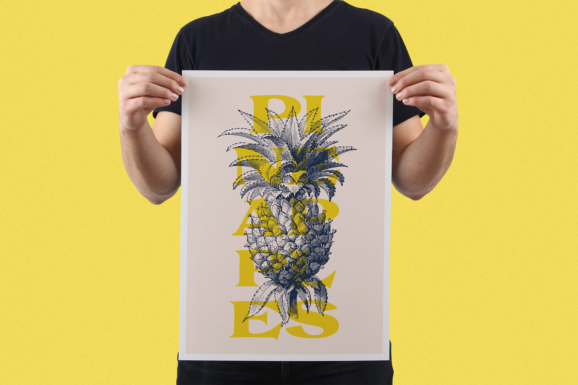 Vintage Obst Ananas Poster - Digitales Poster zum Herunterladen und ...
