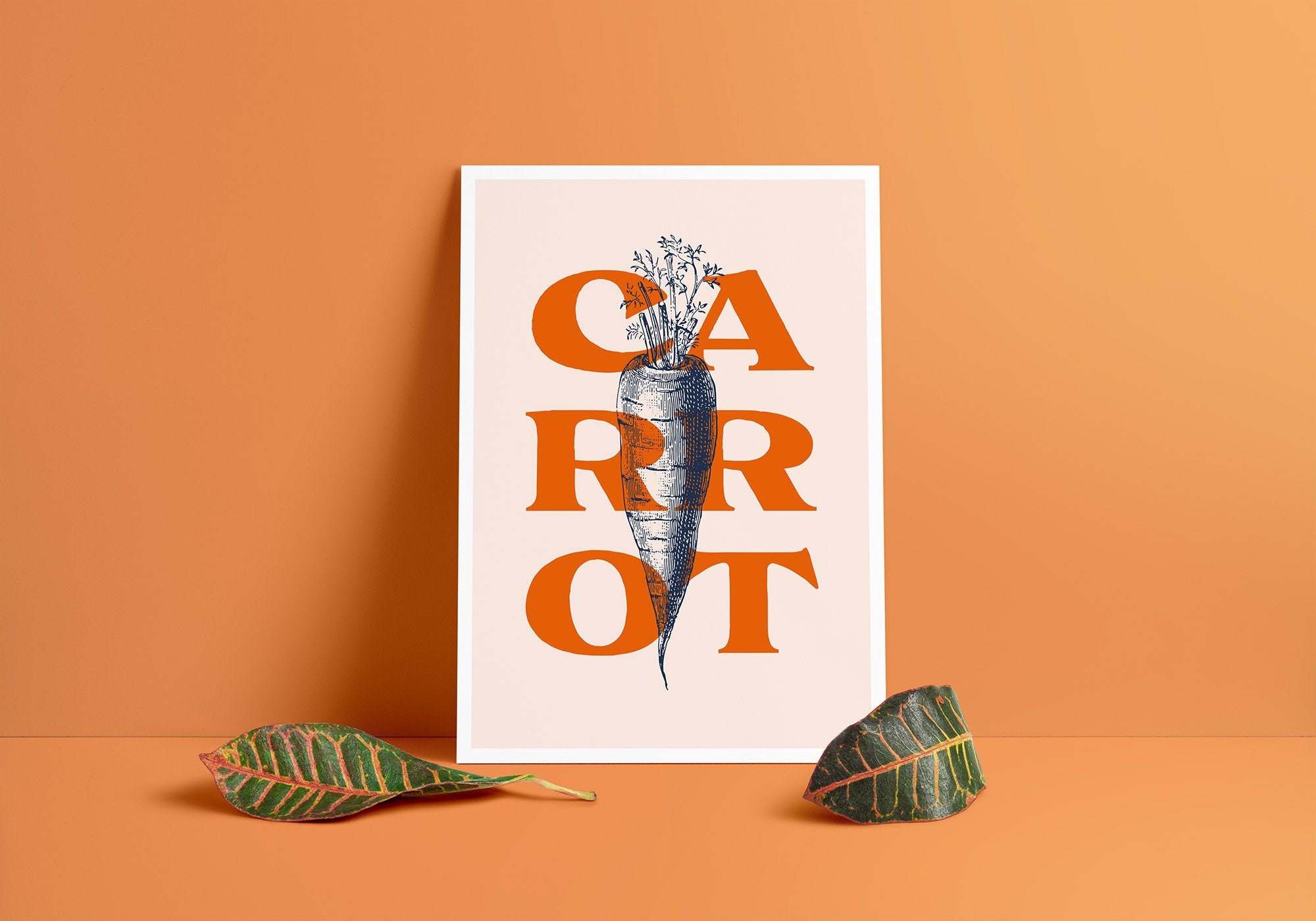 Carrot Vegetable Vintage Digital Poster, to Be Downloaded and Printed ...