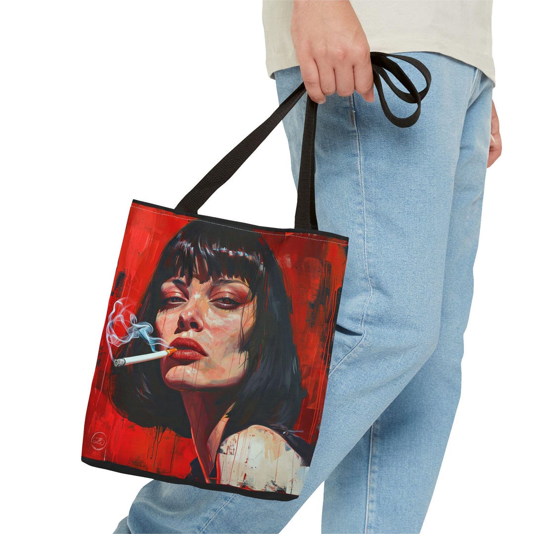 Pulp Fiction Mia Wallace Tote Bag: Retro Movie Handbag - Etsy