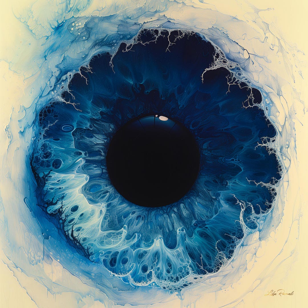 Abstract Art, Wall Art, the All Seeing Eye, Spiritual Art, Limited ...