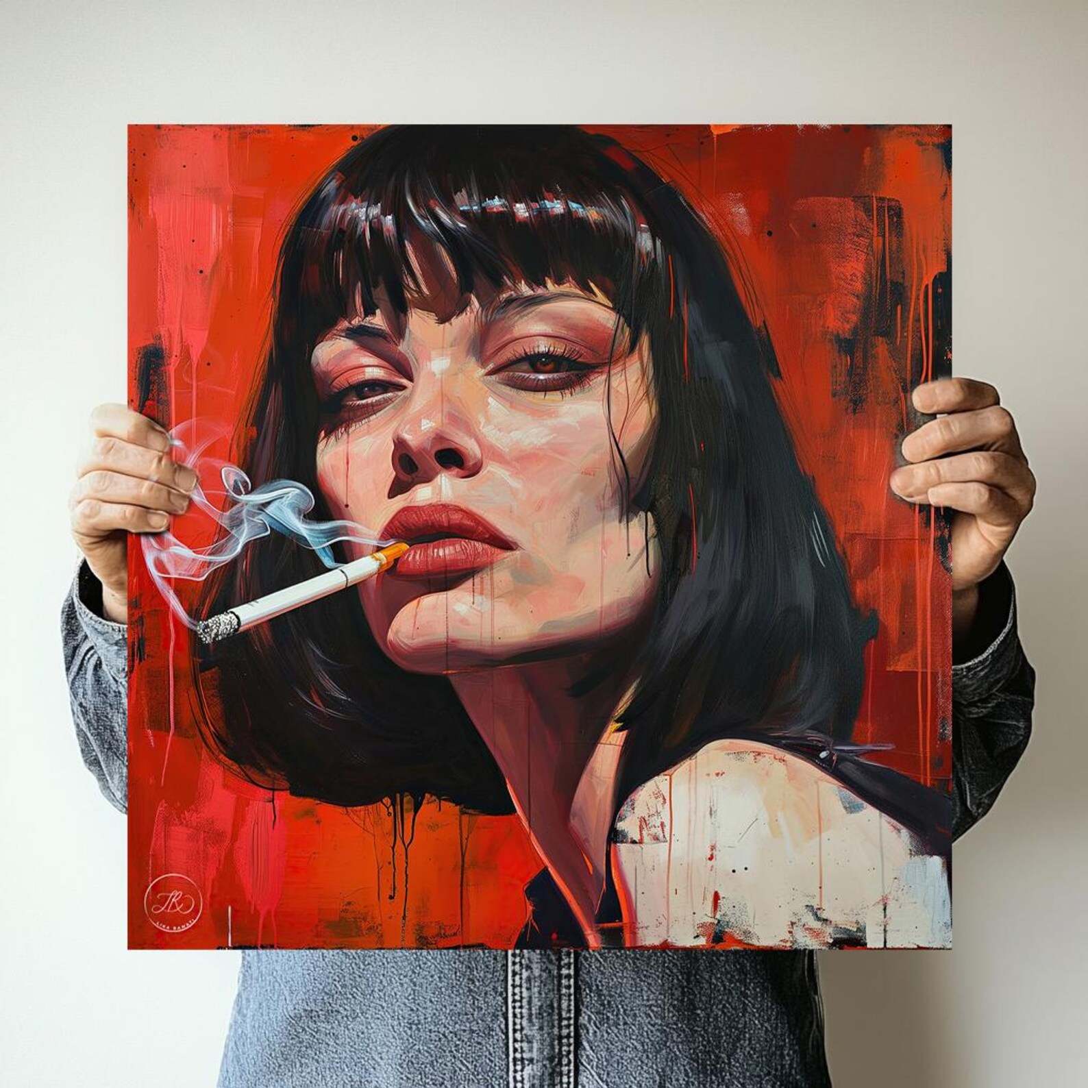 Mia Wallace Pulp Fiction Canvas Print: Retro Pop Art Movie Decor - Etsy