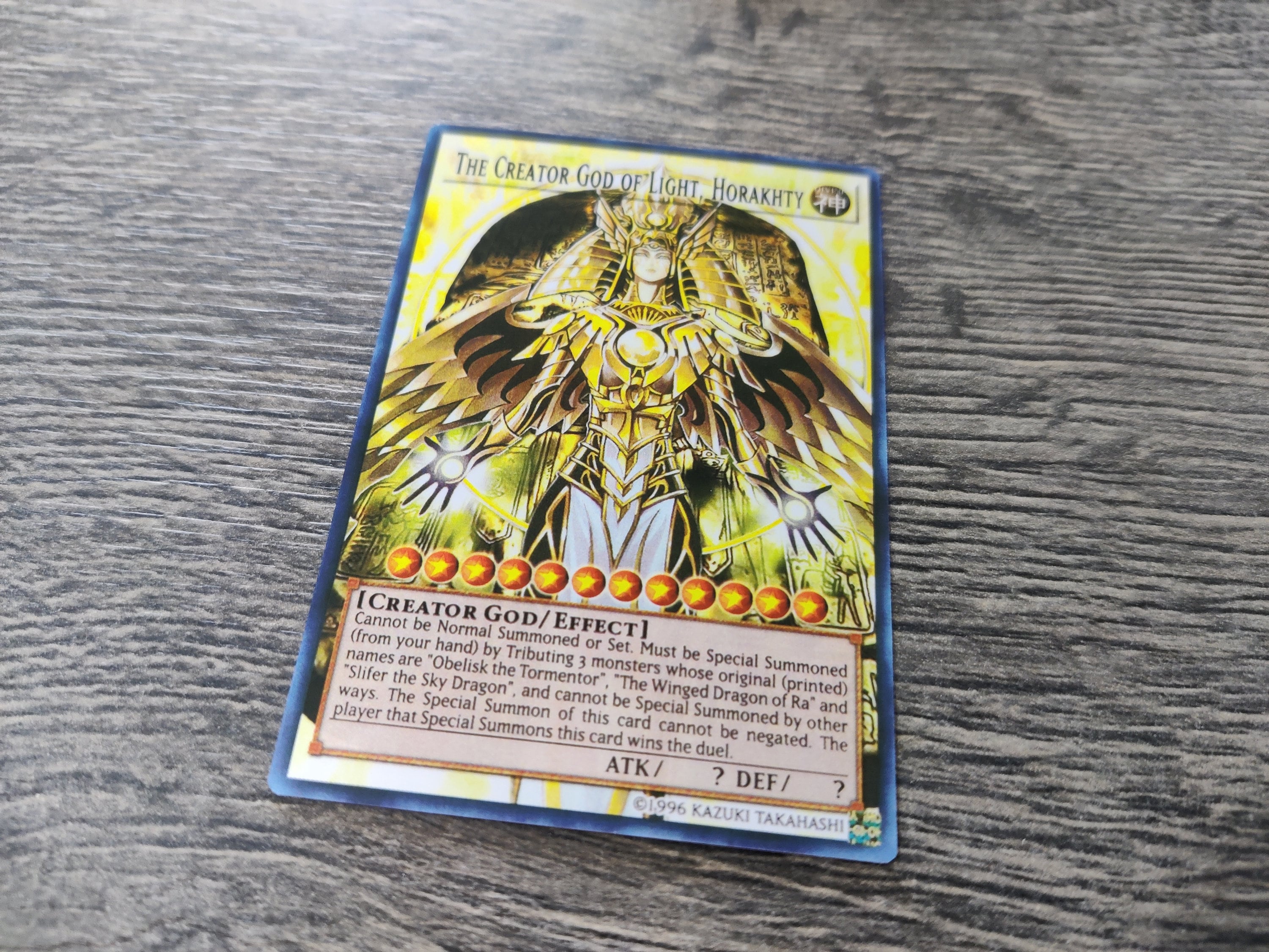 Yugioh The Creator God Of Light Horakhty Deck