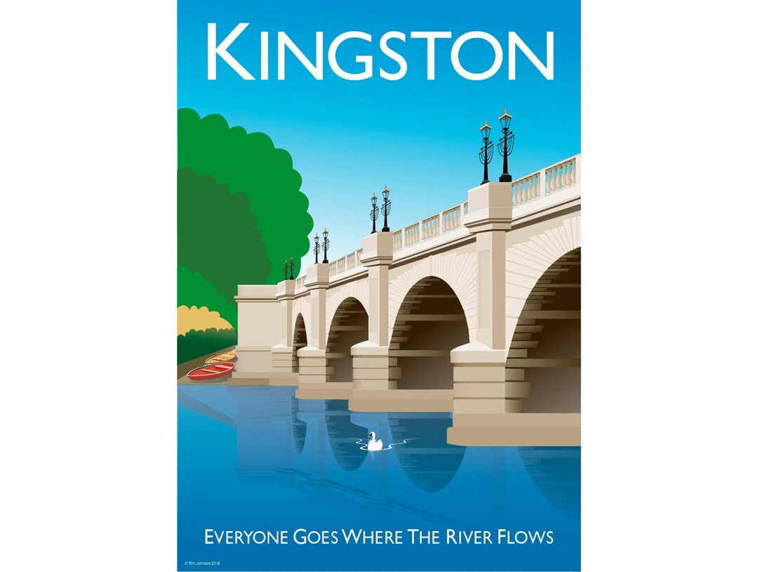 Kingston Poster Vintage Style London - Etsy
