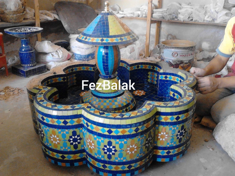 Mosaic Moroccan Garden Pathway Tiles – Artistic Outdoor Walkway Tiles ...