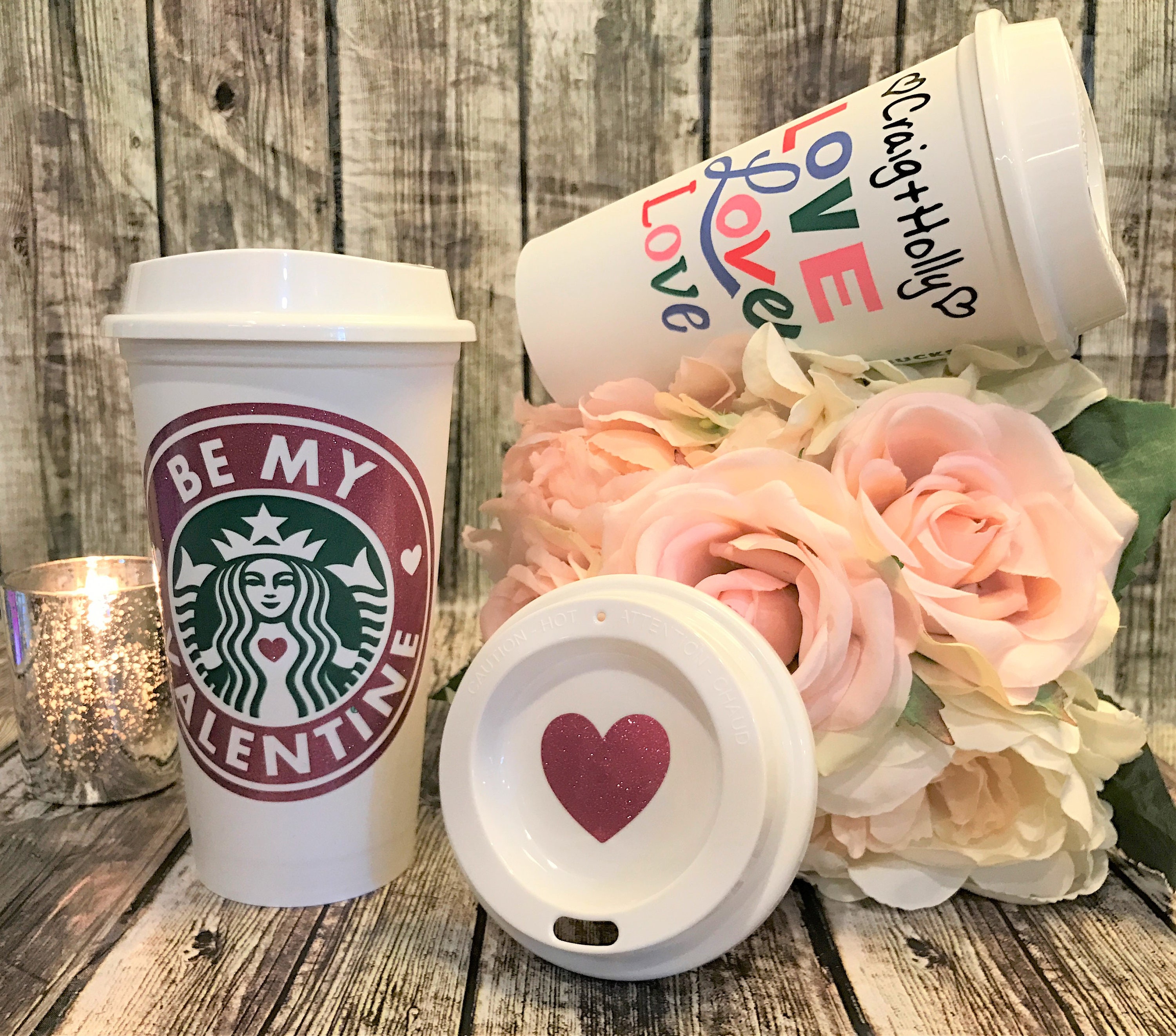Starbucks Cup LIMITED EDITION Love Love Love Personalized - Etsy